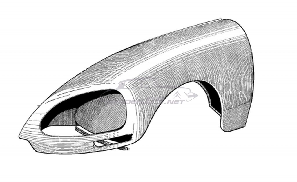 Front left wing, 1967-1975, Exch. | Citro