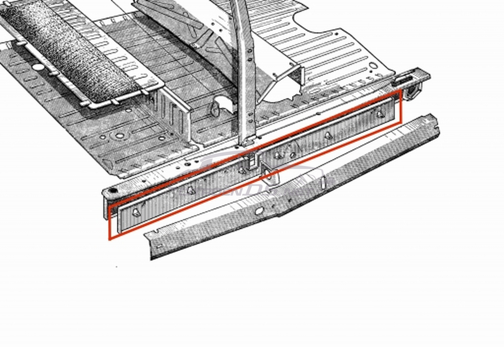 Reinforcement plate, sill, Break/Cabriolet, right side | Citro