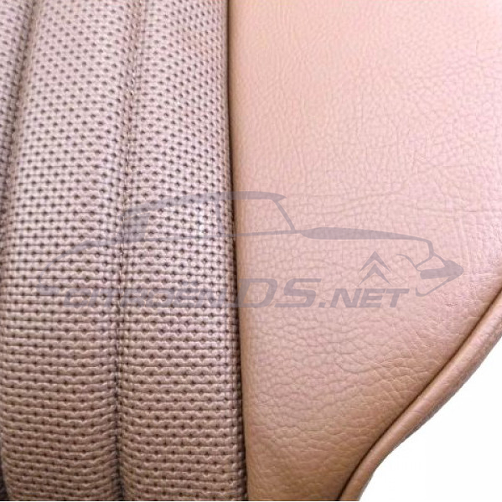 Seat covers front and rear leatherette/ skai tobacco brown "Targa" | Citro